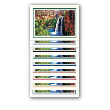 1419 - Double Border Bright White Card Sample Pack – Photographer's Edge